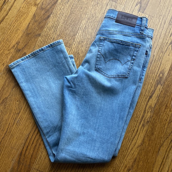 Edwin | Jeans | Edwin Button Fly Bootcut Jeans In Hazel Sky Sz 26 | Poshmark